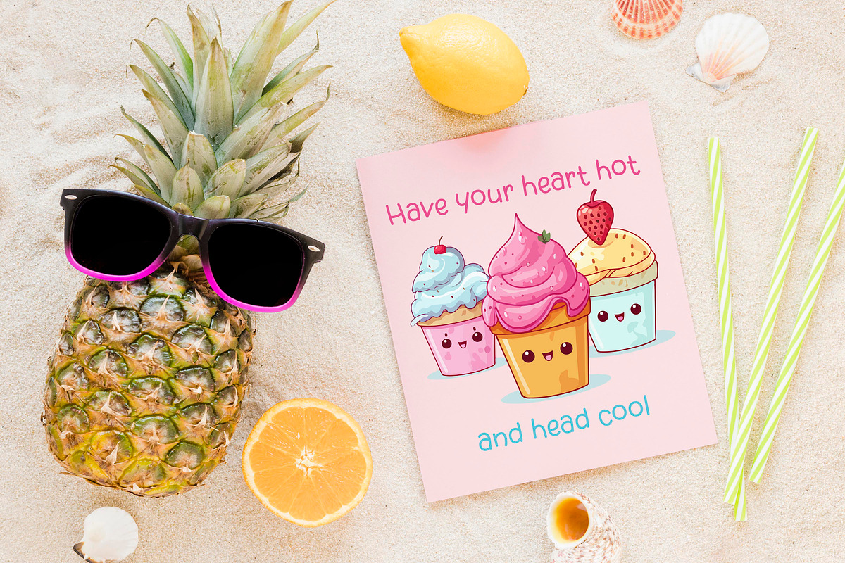 Cute and fun Ice cream design bundle