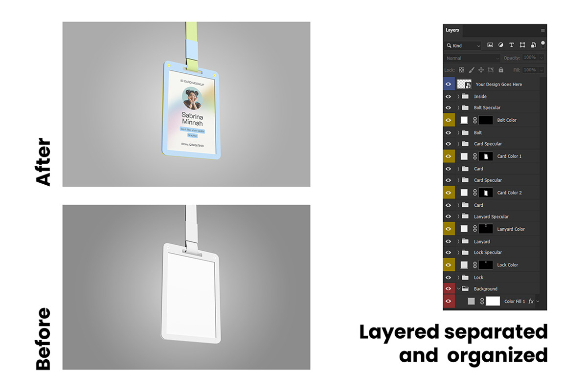 Corporate ID Card Mockup