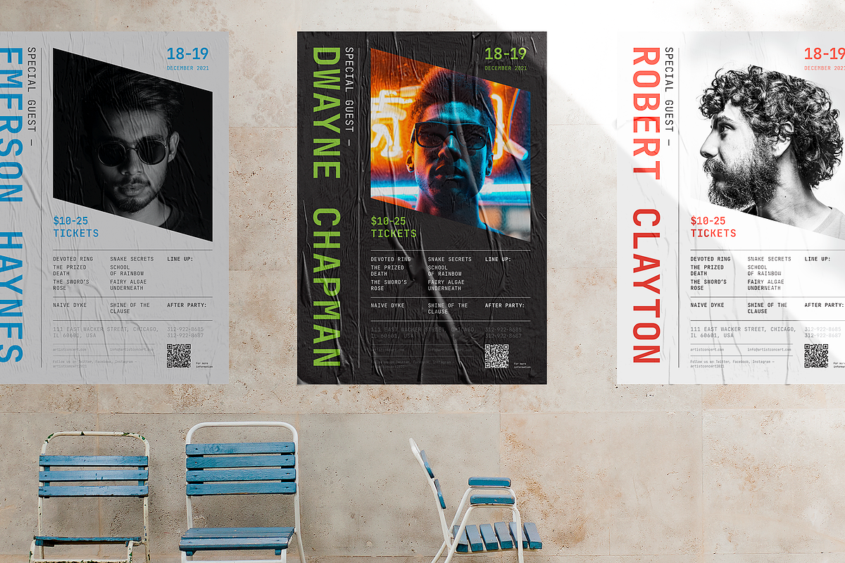 Artist Event Poster Template, a Flyer Template by EDT.Graphics