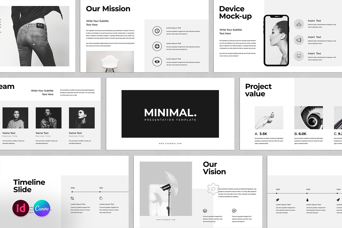 Creative Minimal Presentation Design, a Presentation Template by ...