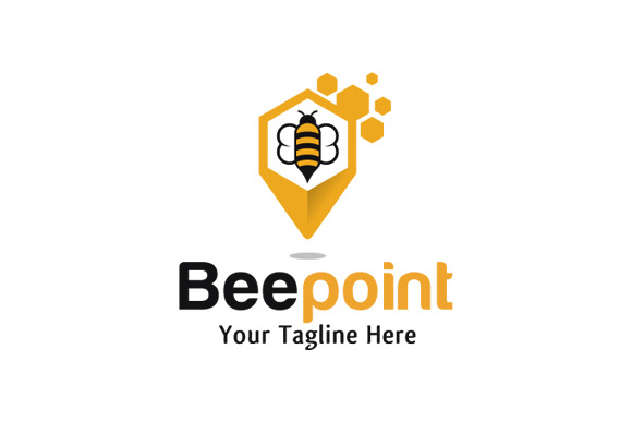 Bee Point Logo Design, a Branding & Logo Template by gunaonedesign