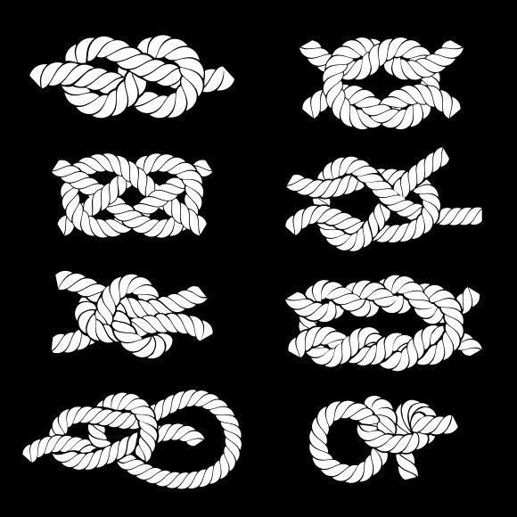 Rope Knots Icons, an Icon by Microvector