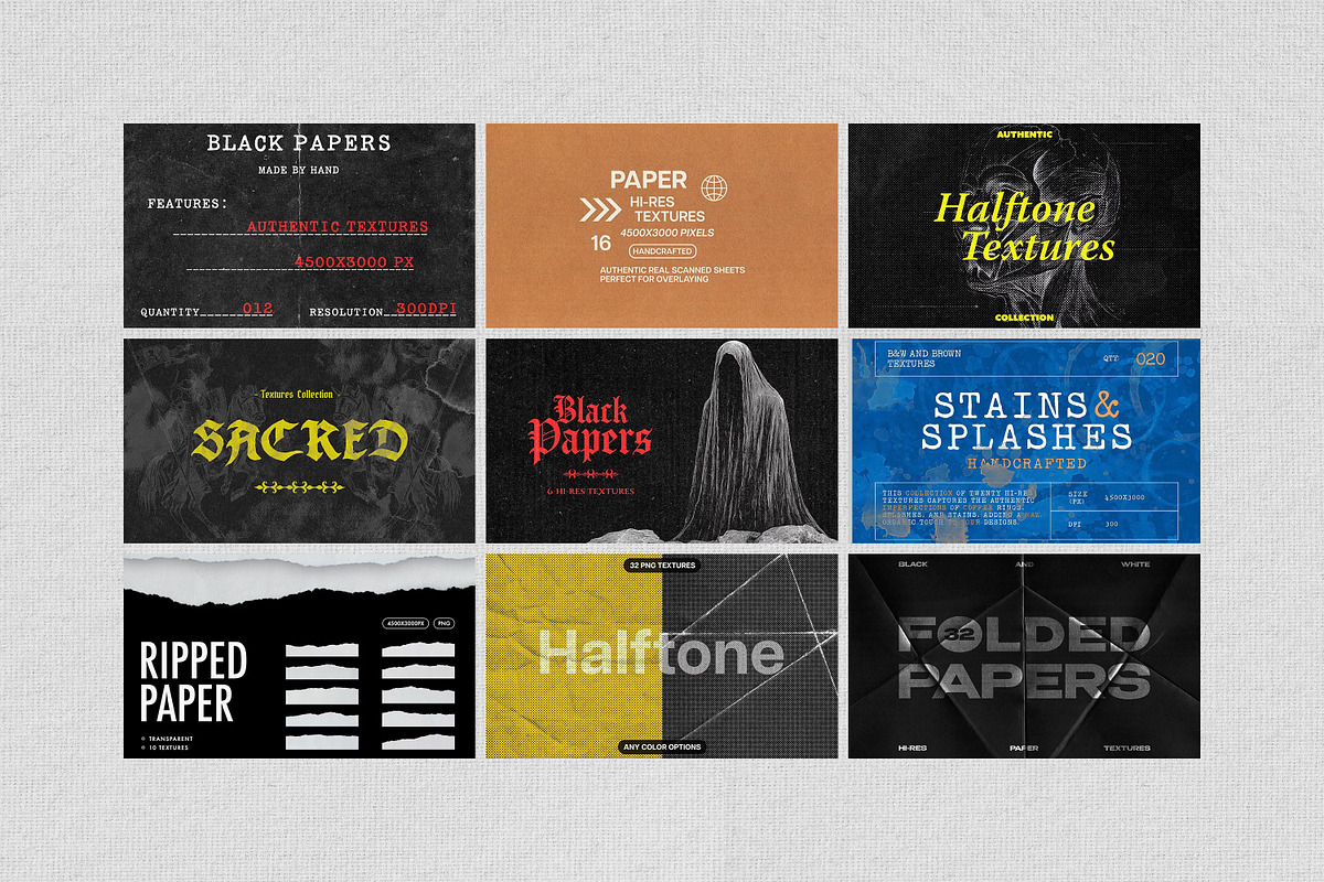 18-in-1 Paper Textures Bundle, a Texture Graphic by pixelbuddha.net