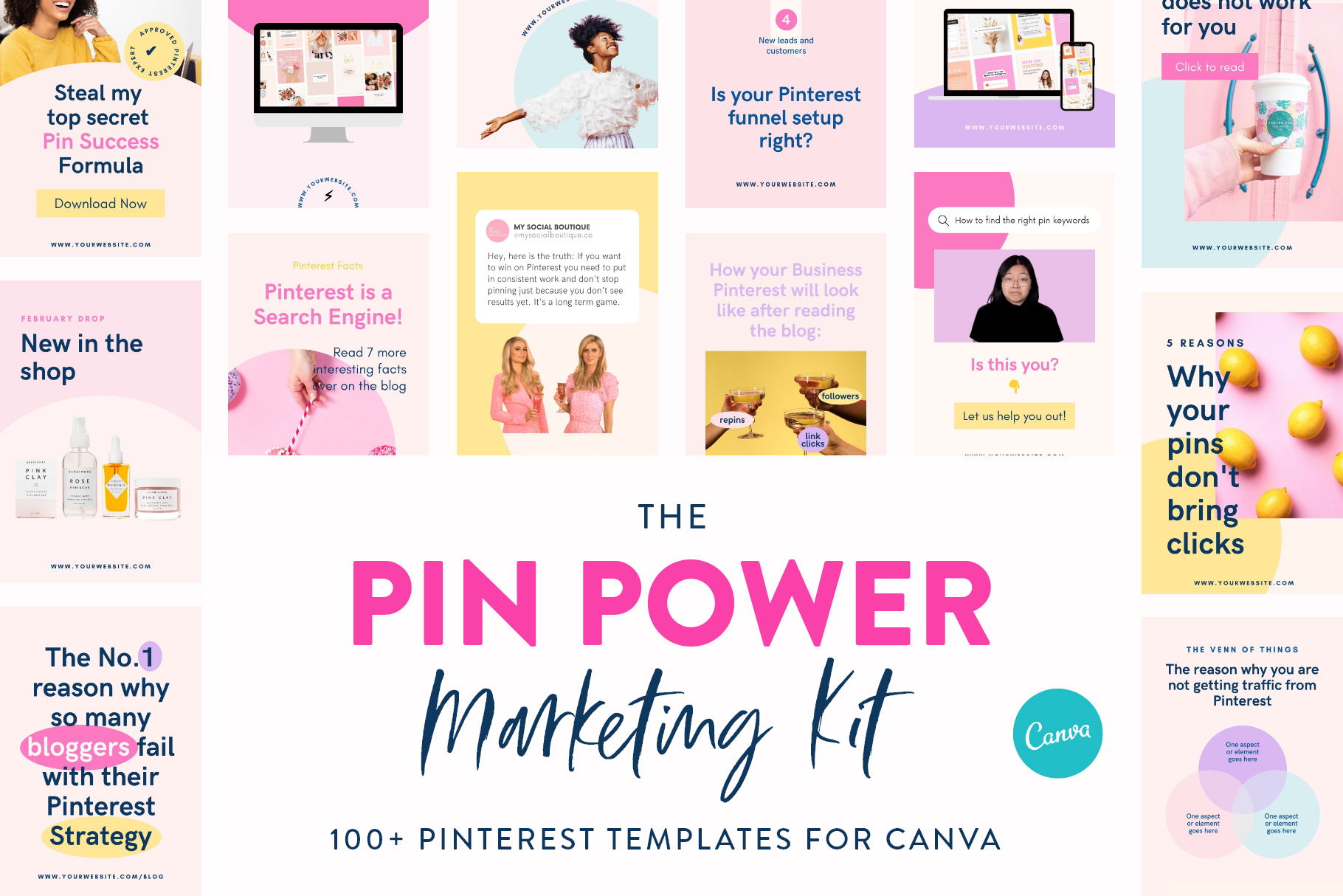 Pinterest Power Pin Templates Canva