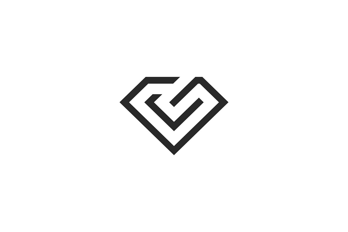 GC or CG Diamond Logo, a Branding & Logo Template by FransiskaDesign