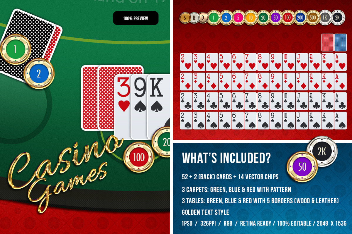 Casino Card Game GUI, a Graphic by alexlasek