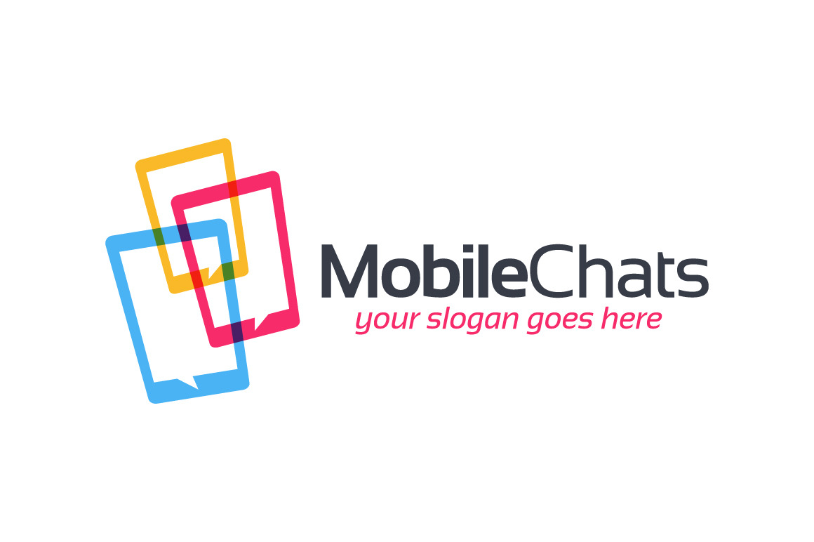 Mobile Chat Technology Symbol, a Branding & Logo Template by Toko Pak Sabar