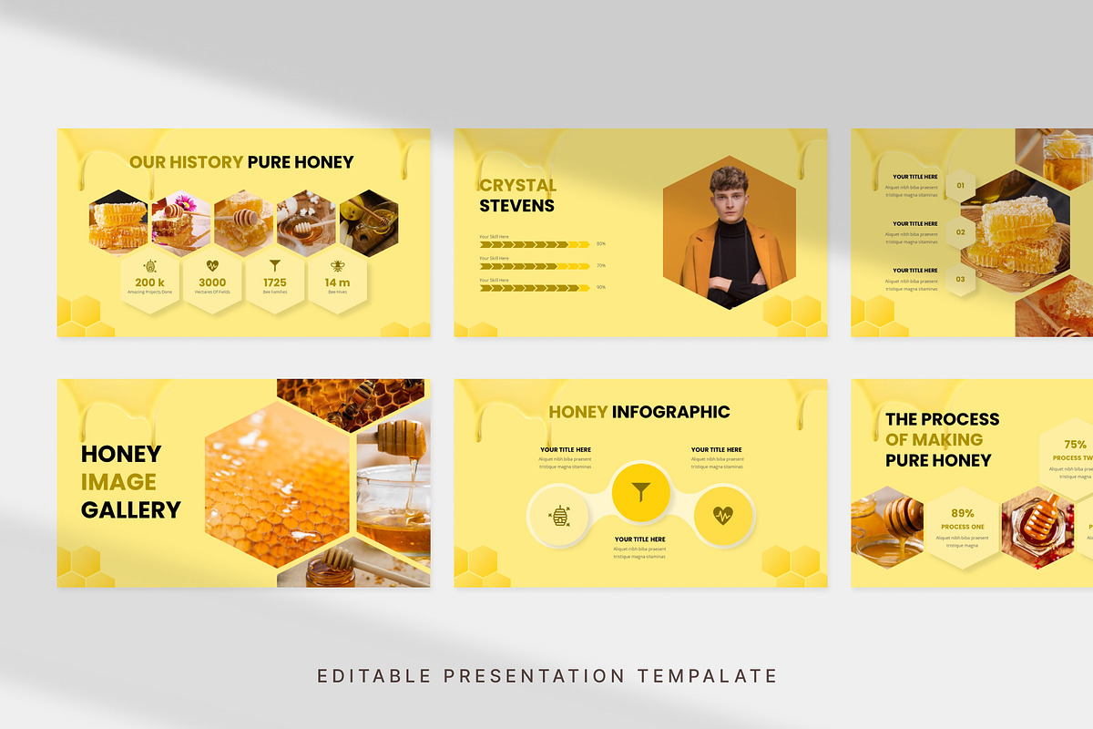 Honey Presentation - PowerPoint Template