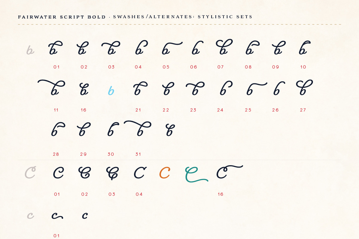 Fairwater Script Bold, a Script Font by Laura Worthington