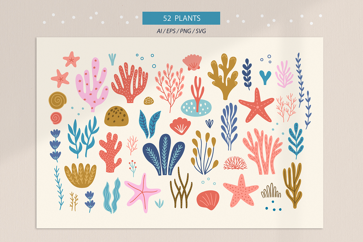 Ocean Tales Kit, an Animal Illustration by miumiu