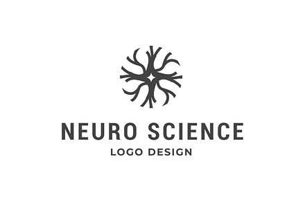 Neuron Logo Brain Cell Science Nerve, a Branding & Logo Template by ...