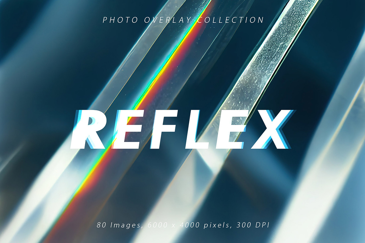 80 Glass Reflection Photo Overlays, a Texture Graphic by ArtistMef