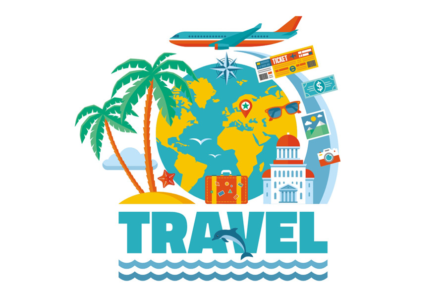 Travel - Vector Concept Illustration, a Work Illustration by serkorkin ...