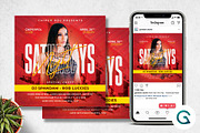 Saturdays Night Flyer, a Flyer Template by Geelator