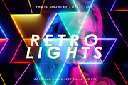 120 Retro Lights Photo Overlays, a Texture Graphic by ArtistMef