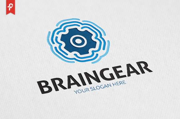 Brain Gear Logo, a Branding & Logo Template by ft.studio