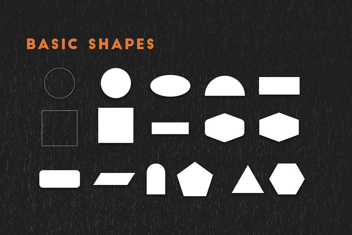50 Shape Brushes for Procreate, a Brush Add-On by Inky Pixels