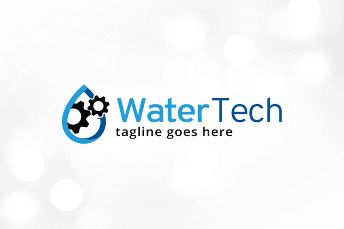 Water Tech Logo Template Design, a Branding & Logo Template by ...
