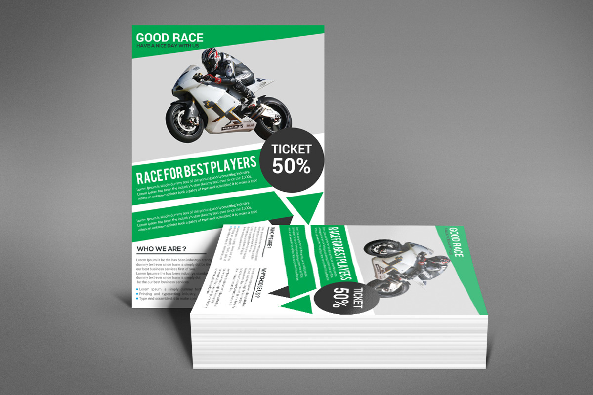 Motor Cycle Flyer, a Flyer Template by graphicforest