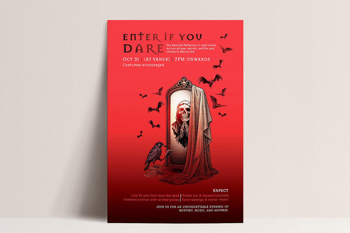 Editable Halloween Poster