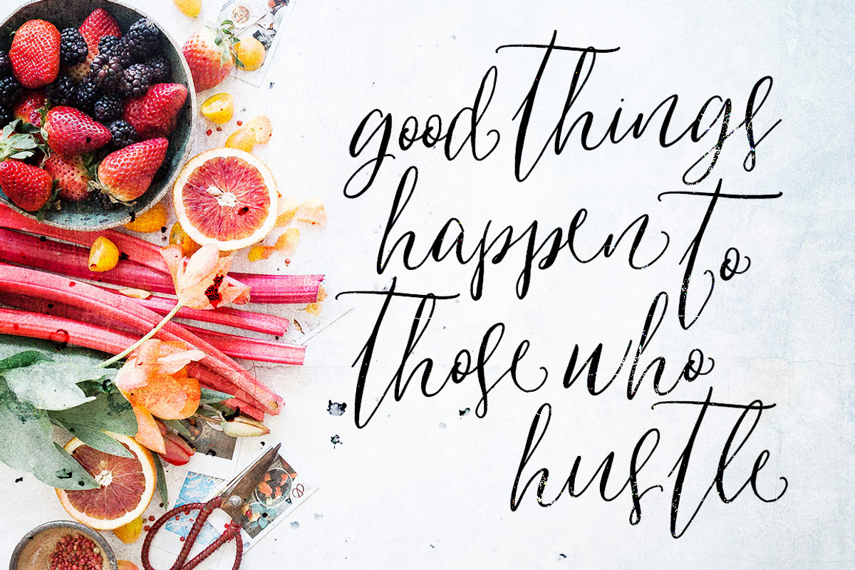 Indulgence Script Font Duo, a Script Font by Creativeqube Design