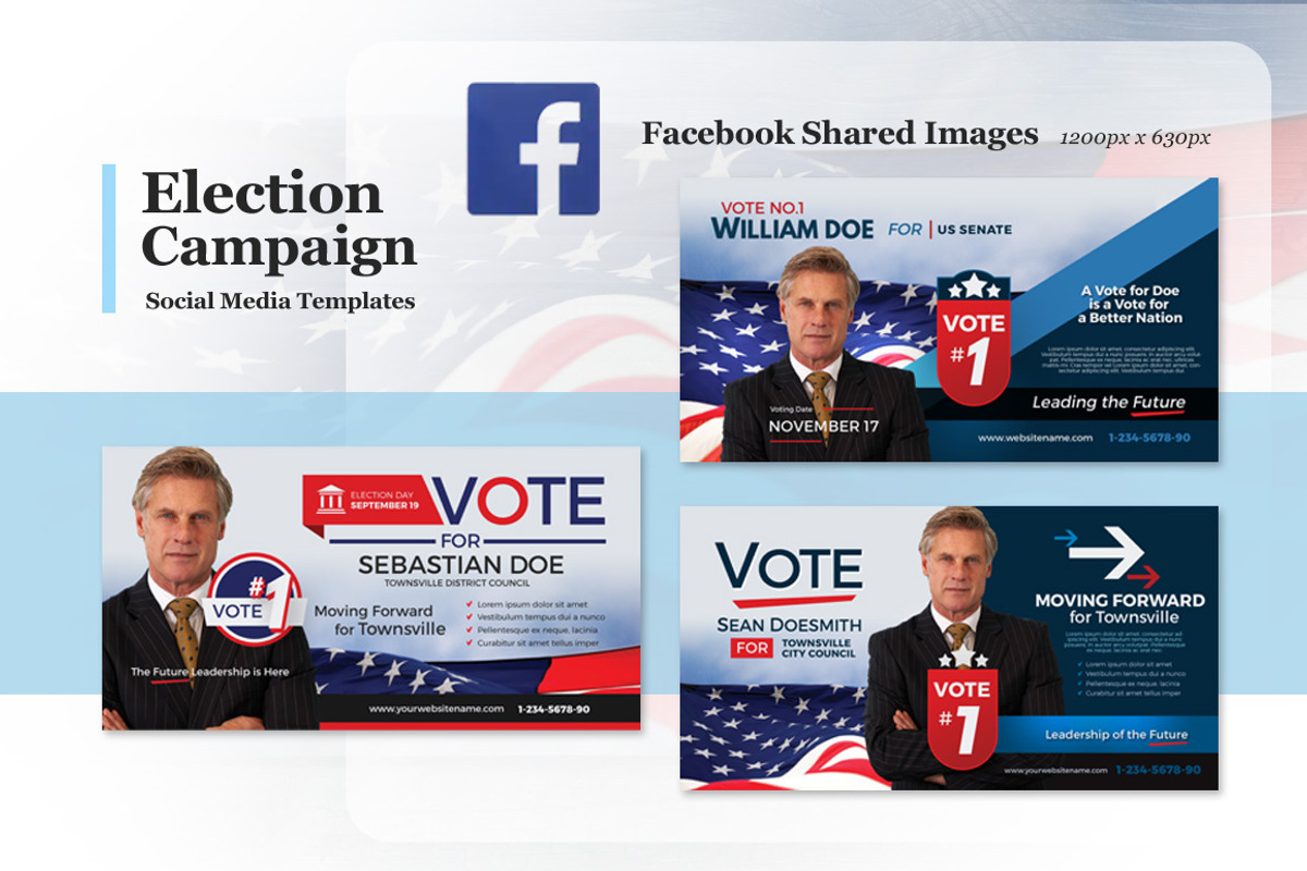 Election Campaign Social Media, a Social Media Template by kinzi21