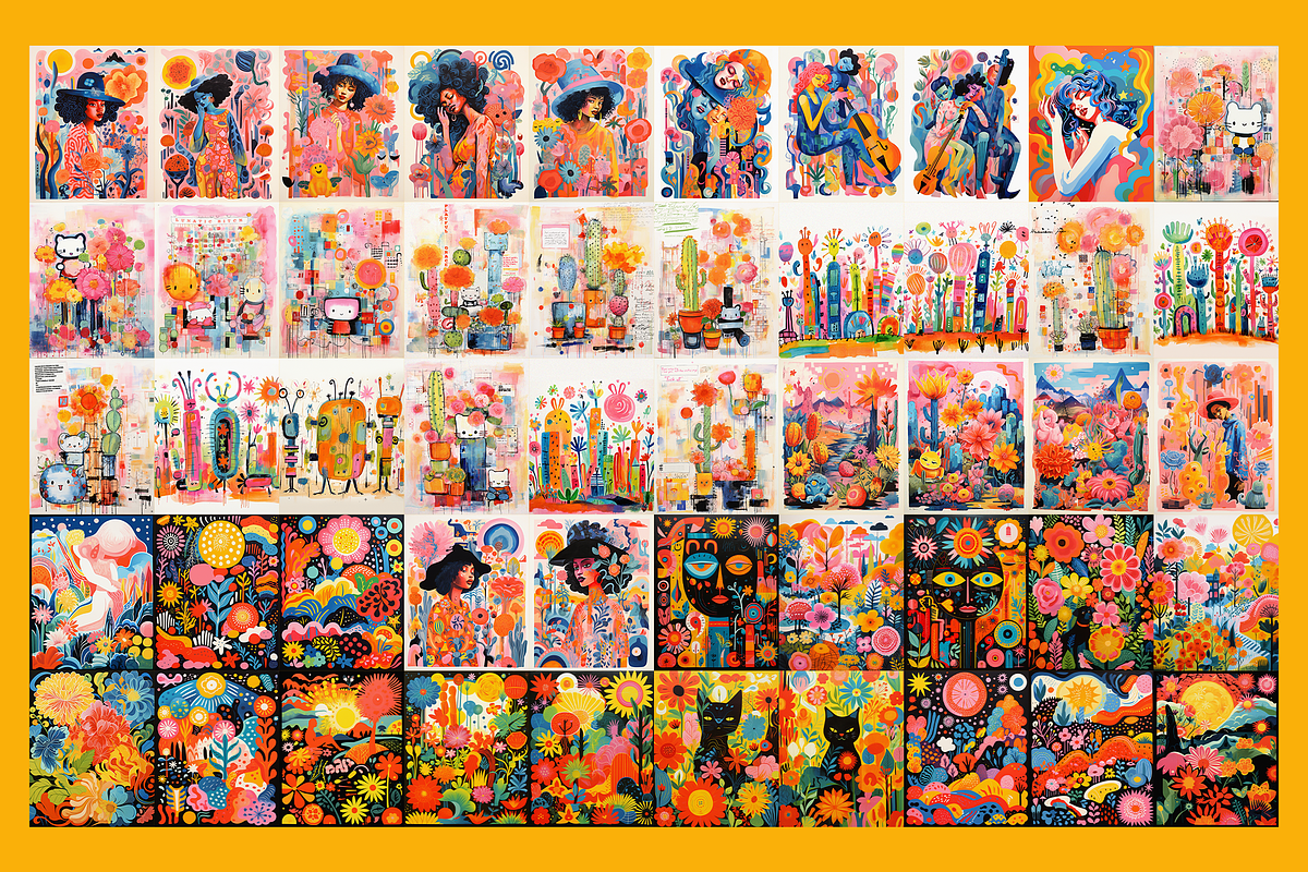90+ Maximalist Gallery Wall Posters, a Background Graphic by Digital Museum