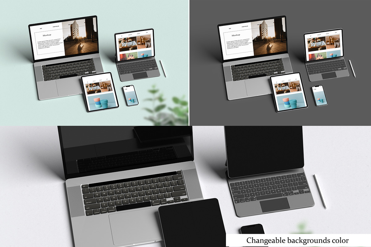 Multi Device Mockup, a Wearable Device Mockup by Simpanggraphic