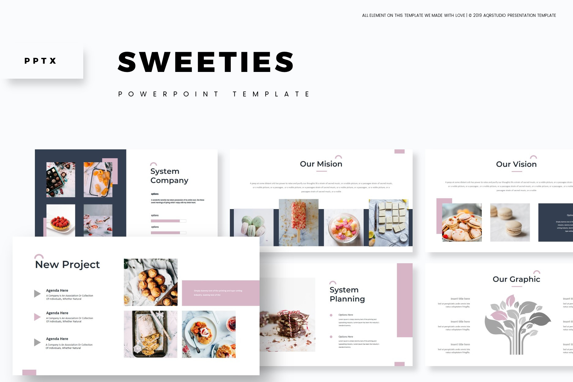 Sweeties - Powerpoint Template, a Presentation Template by AQR Studio