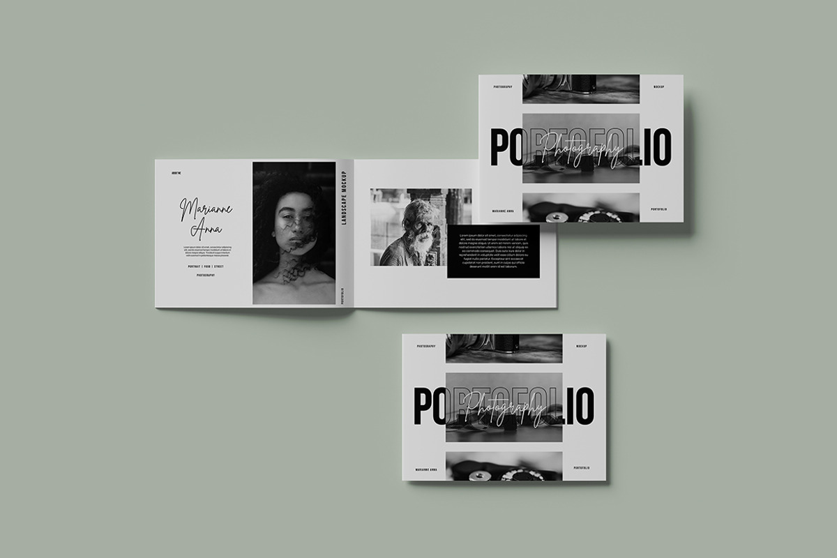 Landscape Brochure Mockup, a Books & Magazine Mockup by seramoe