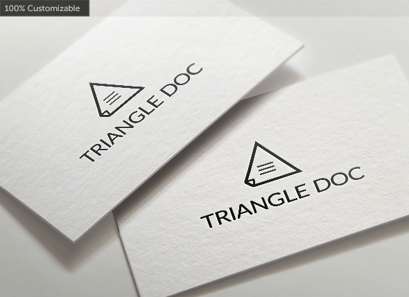 Triangle Document Logo Template, a Branding & Logo Template by LogoBuy