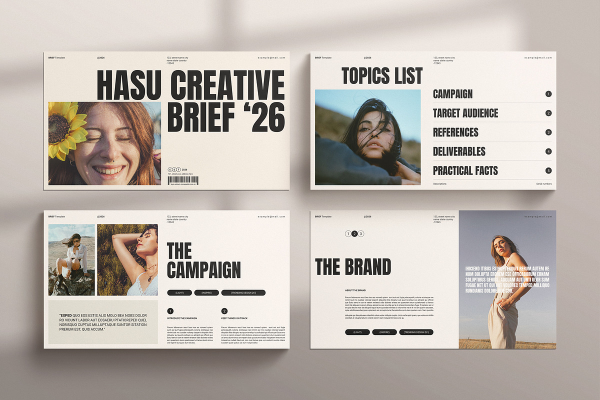Creative Brief Presentation Template, a Presentation Template by ...