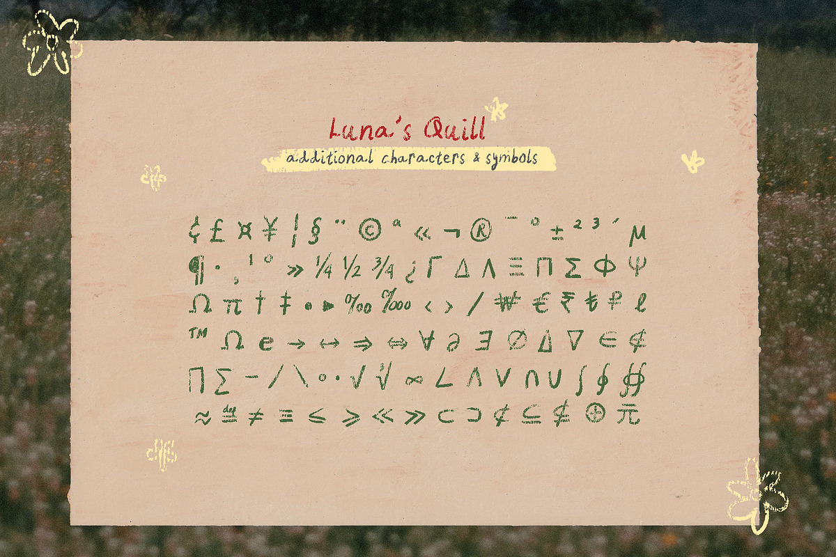 Luna's Quill Handwritten Chalk Font | chalk font, handwritten chalk ...