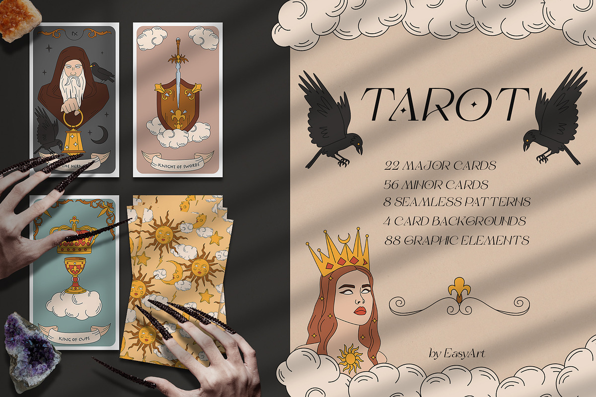 Tarot Cards Collection, a Decorative Illustration by EasyArt