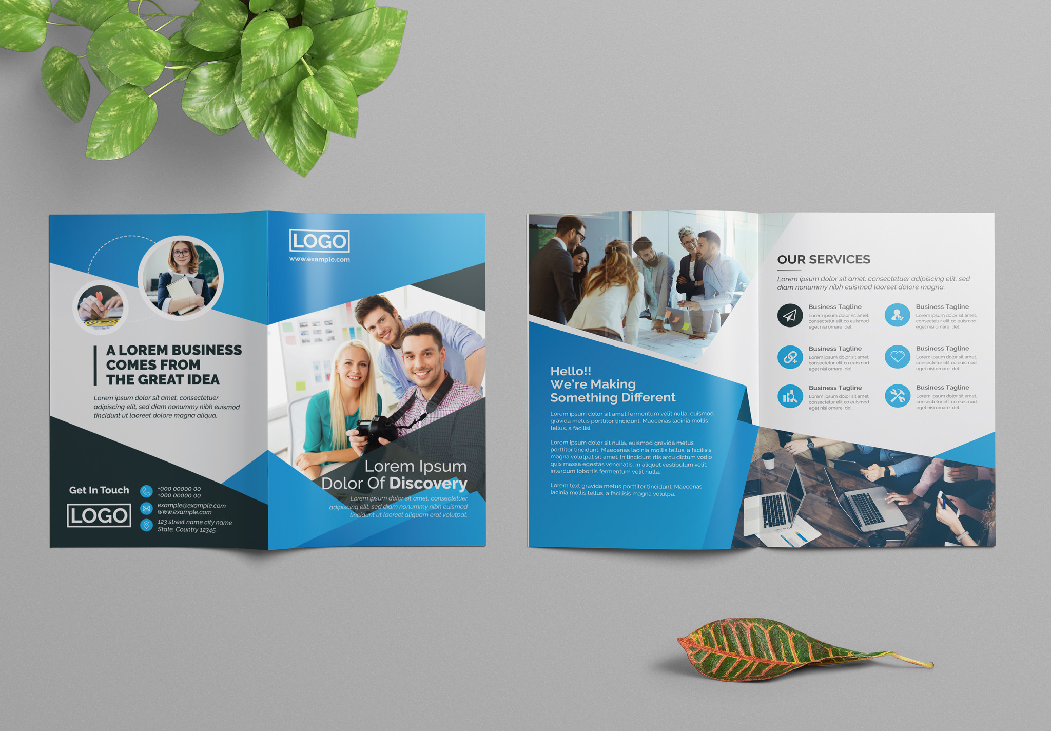 Bifold Brochure Layout, a Brochure Template by Cristal Pioneer