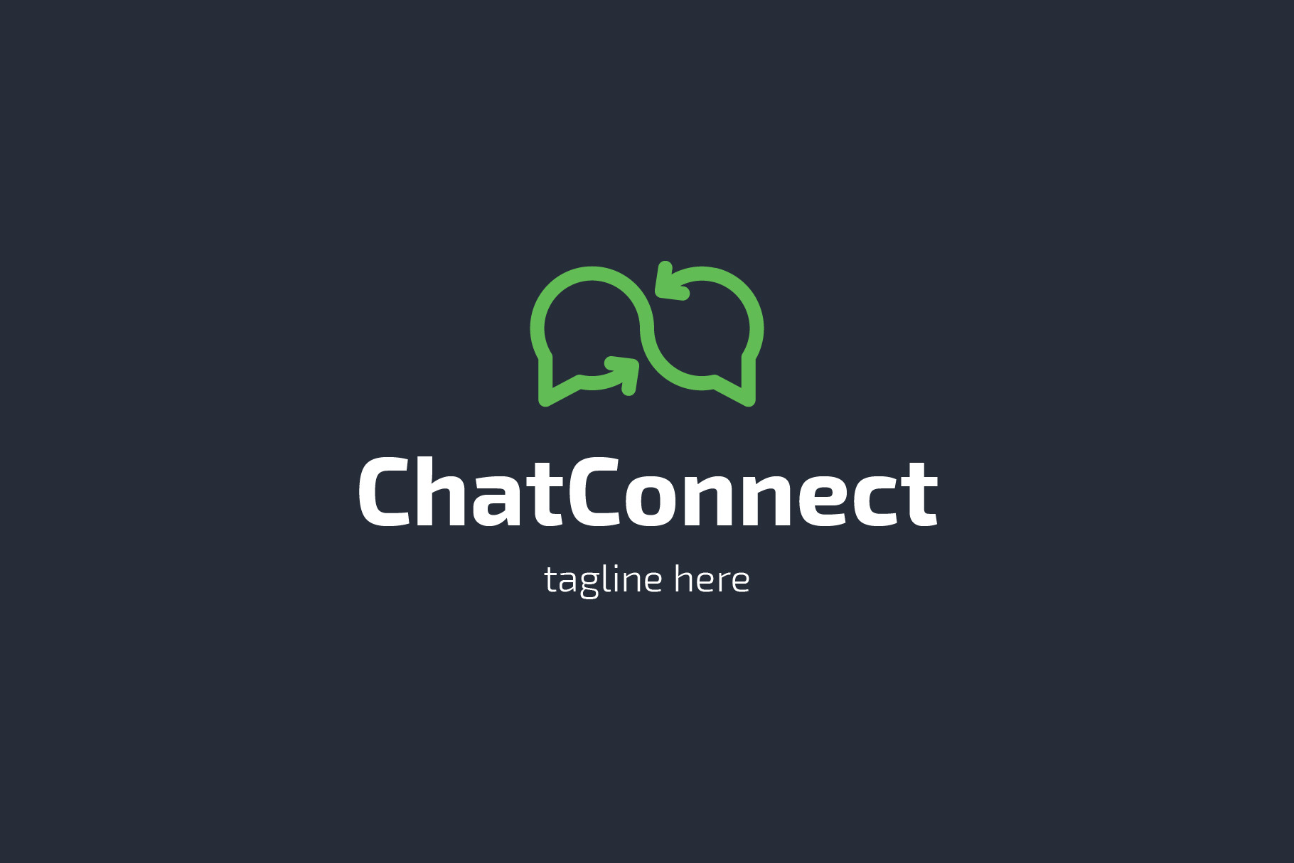 Chat / Connect Logo, a Branding & Logo Template by RocketArt