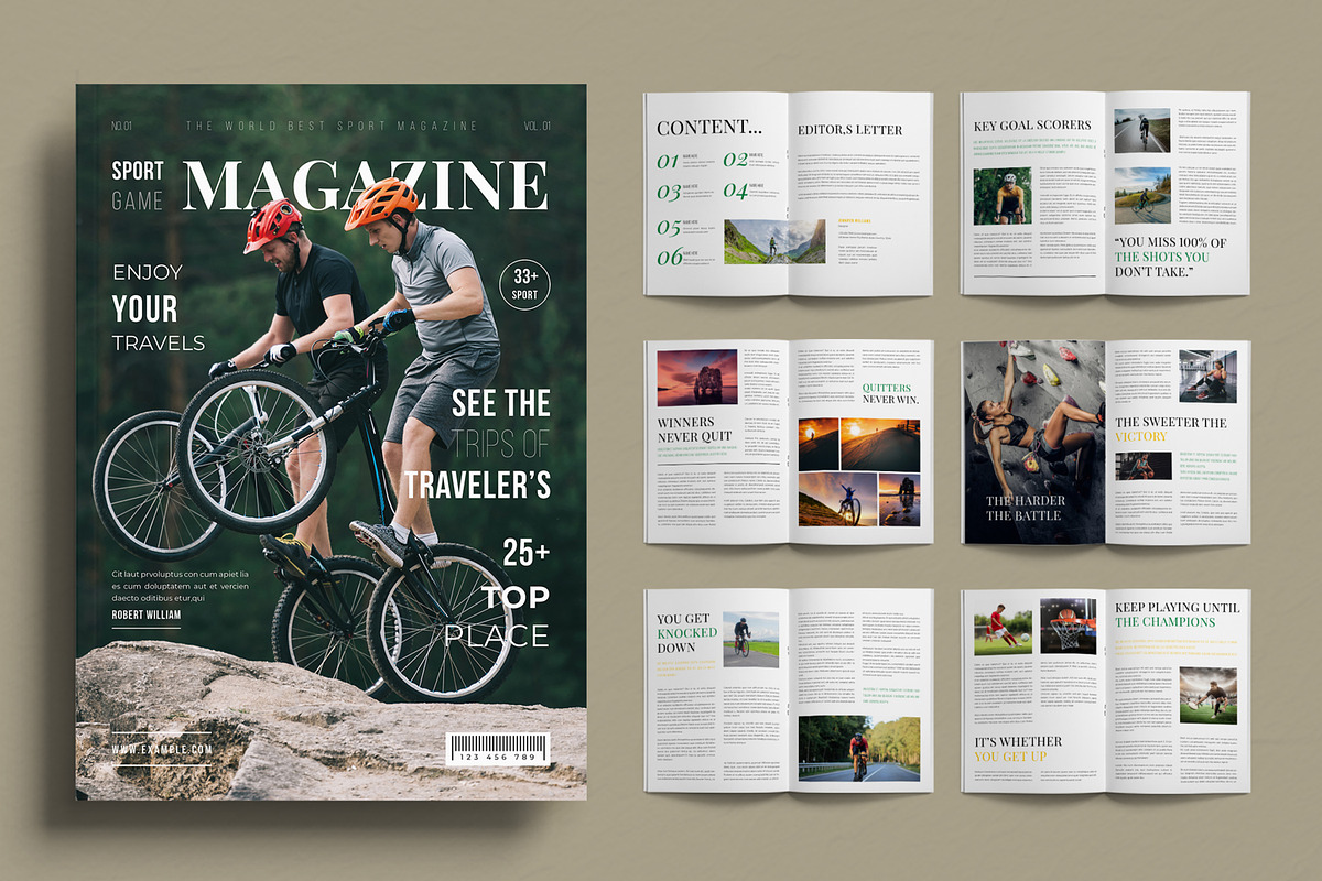Sport Magazine Layout