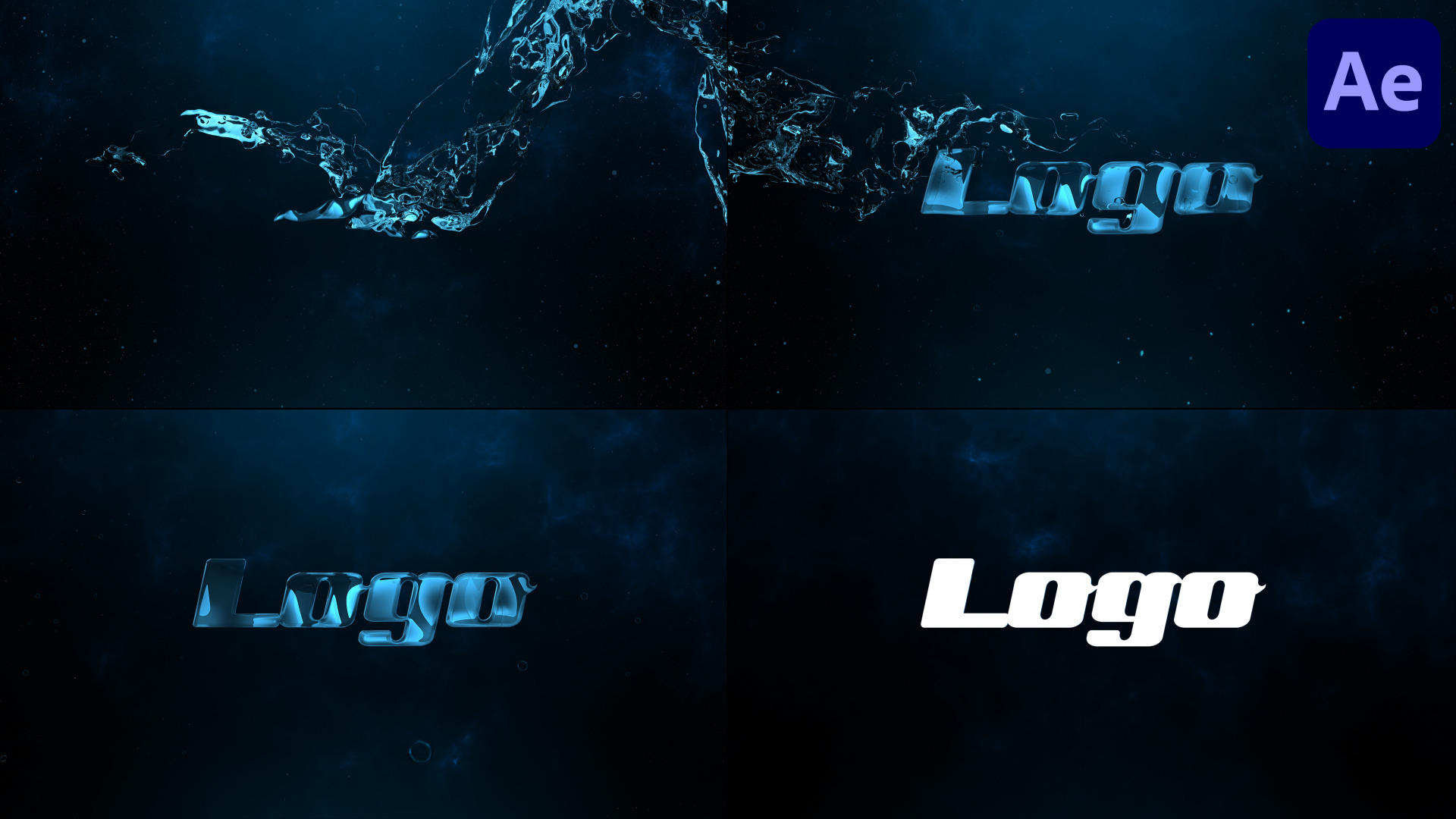Water Logo | After Effects | Creative Market