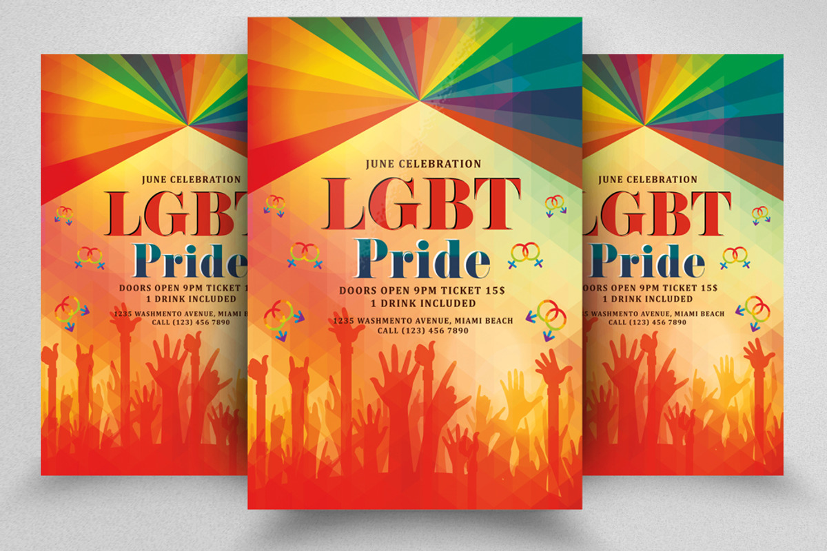 LGBT Pride Flyer, a Flyer Template by Business Flyers