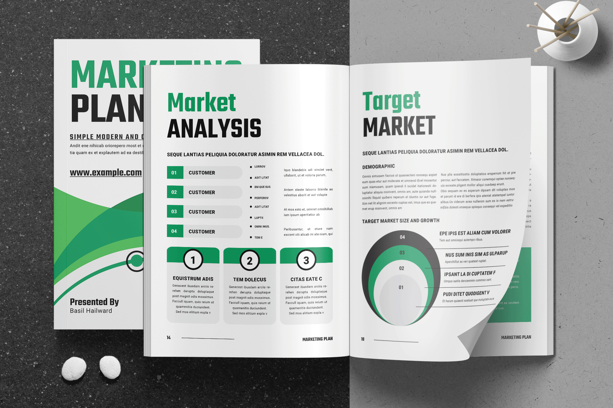 Marketing Plan Design Template | Creative Market