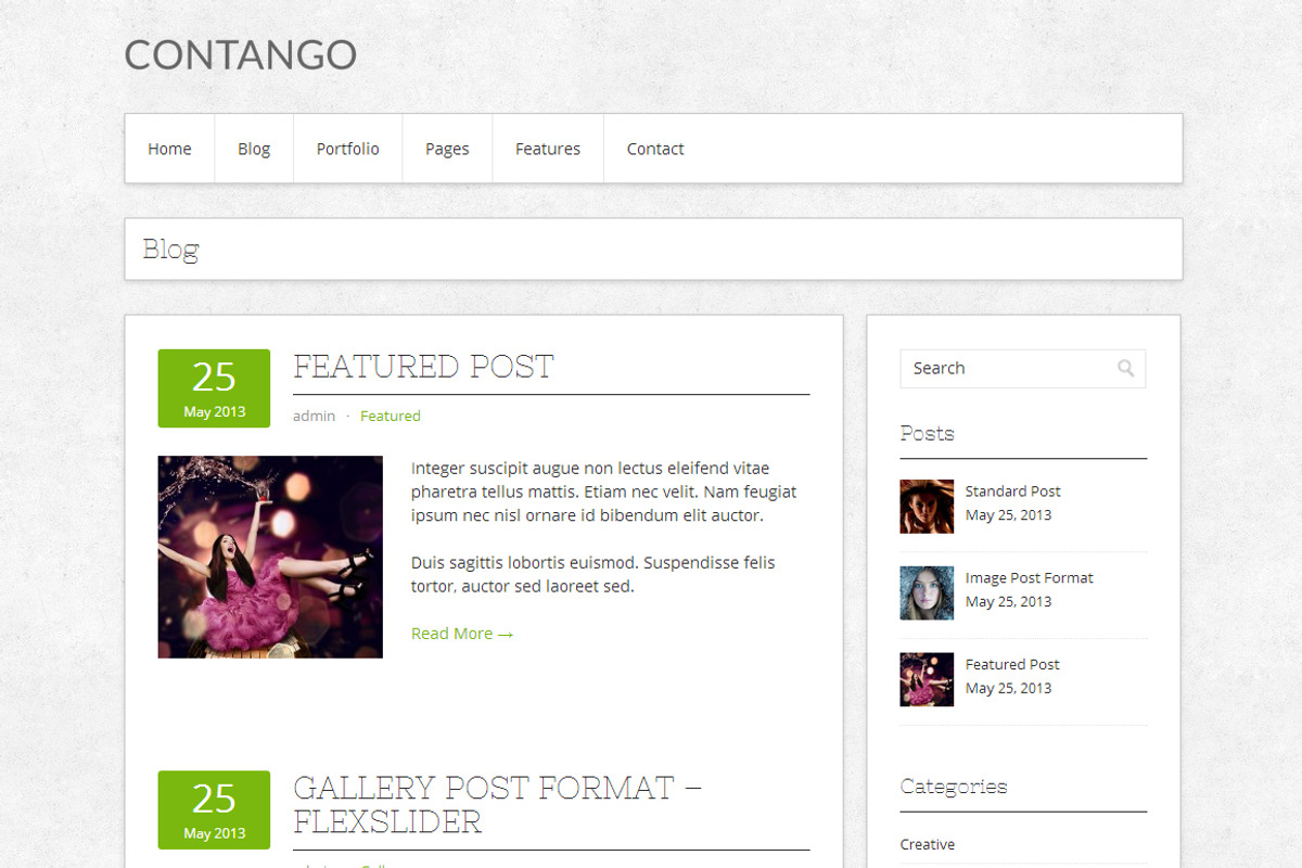 Contango WordPress Theme, a WordPress Template by DesignOrbital