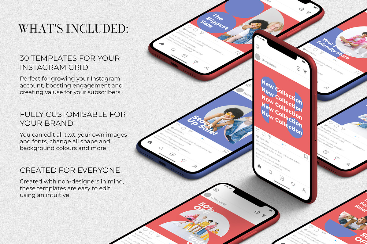 Forms Social Media Pack | PS, a Social Media Template by Anna Studio