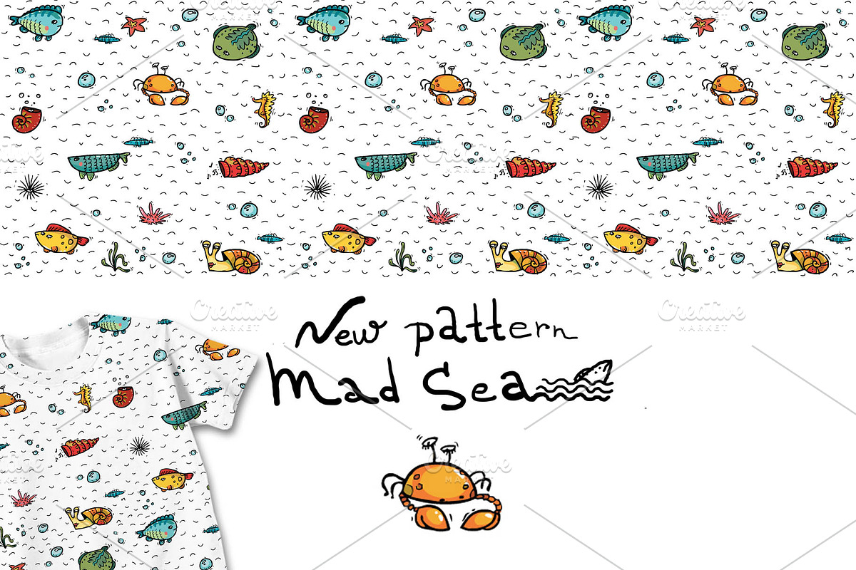 Mad Sea collection - 15 elements, an Illustration by Zooza Art ...