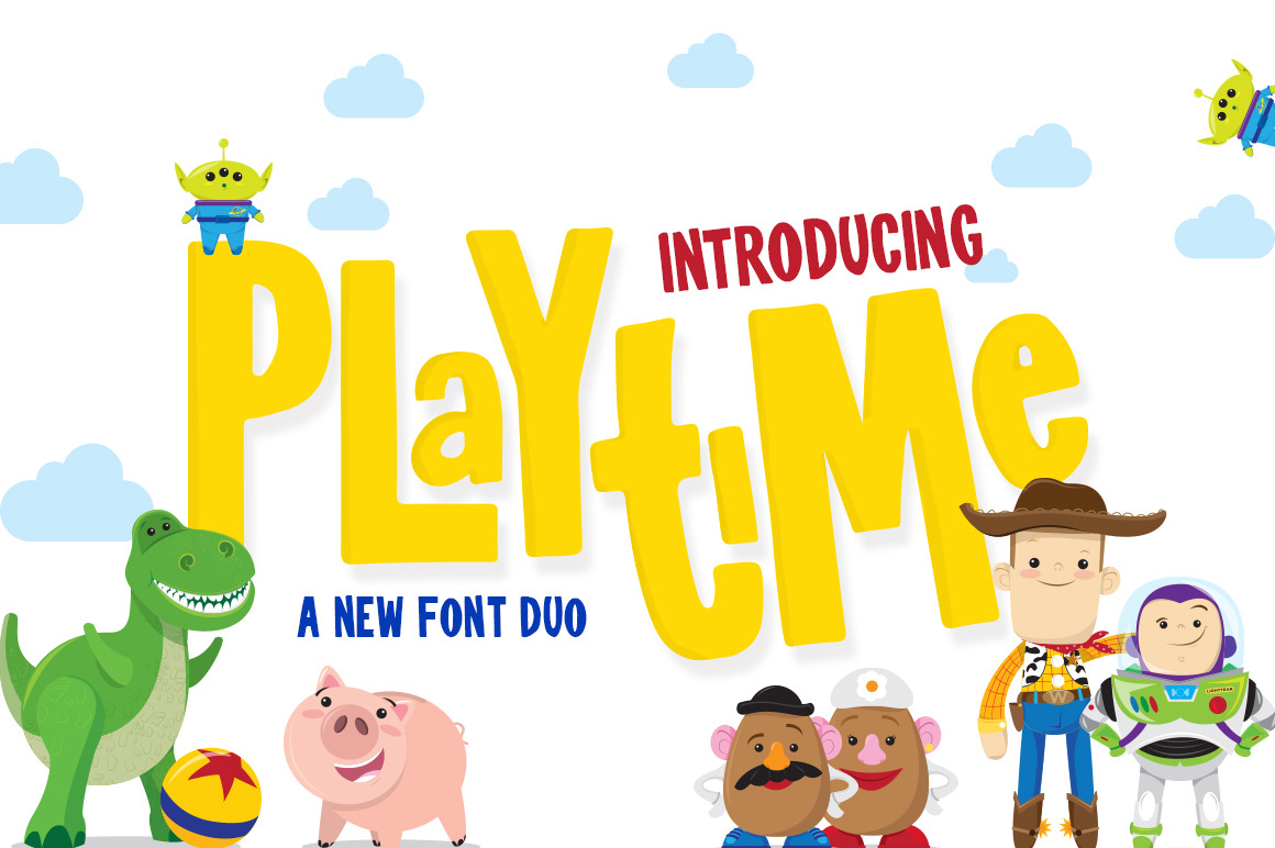 Playtime Font, a Font by Salt & Pepper Designs