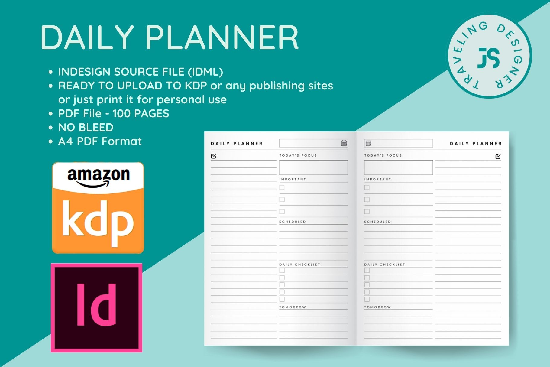 DAILY PLANNER FOR AMAZON KDP