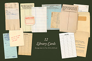 50 Vintage Library Ephemera, an Object Graphic by The Object Atlas