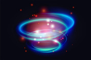 Light swirl spiral energy shape, an Illustration by Lemberg Vector