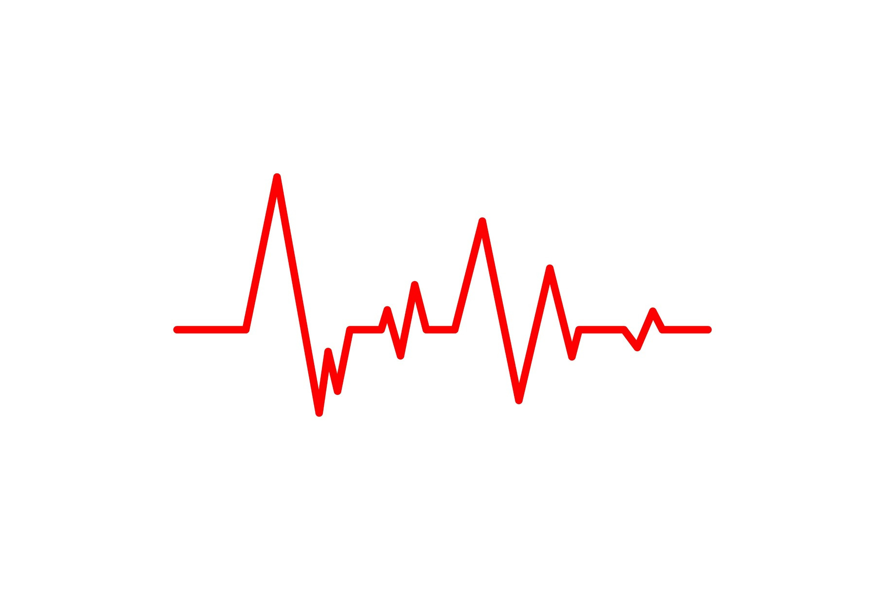 Heart line cardiogram, pulse. | Graphic Objects ~ Creative Market