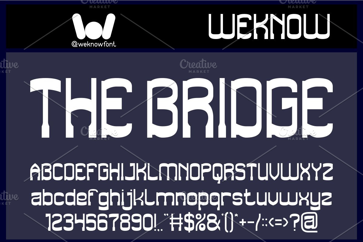 The Bridge font