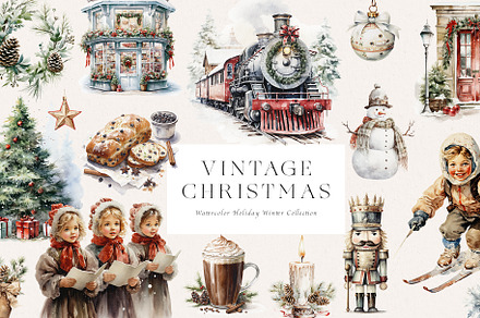 Christmas collection | Decorative Illustrations ~ Creative Market
